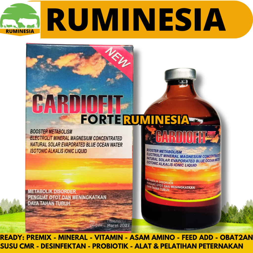 Jual CARDIOFIT FORTE 100ML - Obat Sapi Kambing Ambruk Penguat Otot ...
