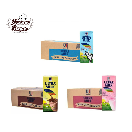 Jual Susu ultra milk 250 ml varian rasa per dus isi 24 pcs | Shopee Indonesia