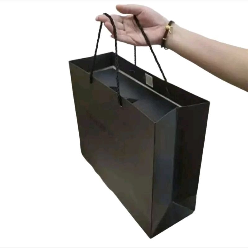 Jual paper bag hitam polos paper bag kado ulang tahun anniversary ...