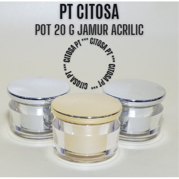 Jual Pot Cream 20 Gr Jamur / Pot Acrilic / Pot Cream Acrilic / Pot ...