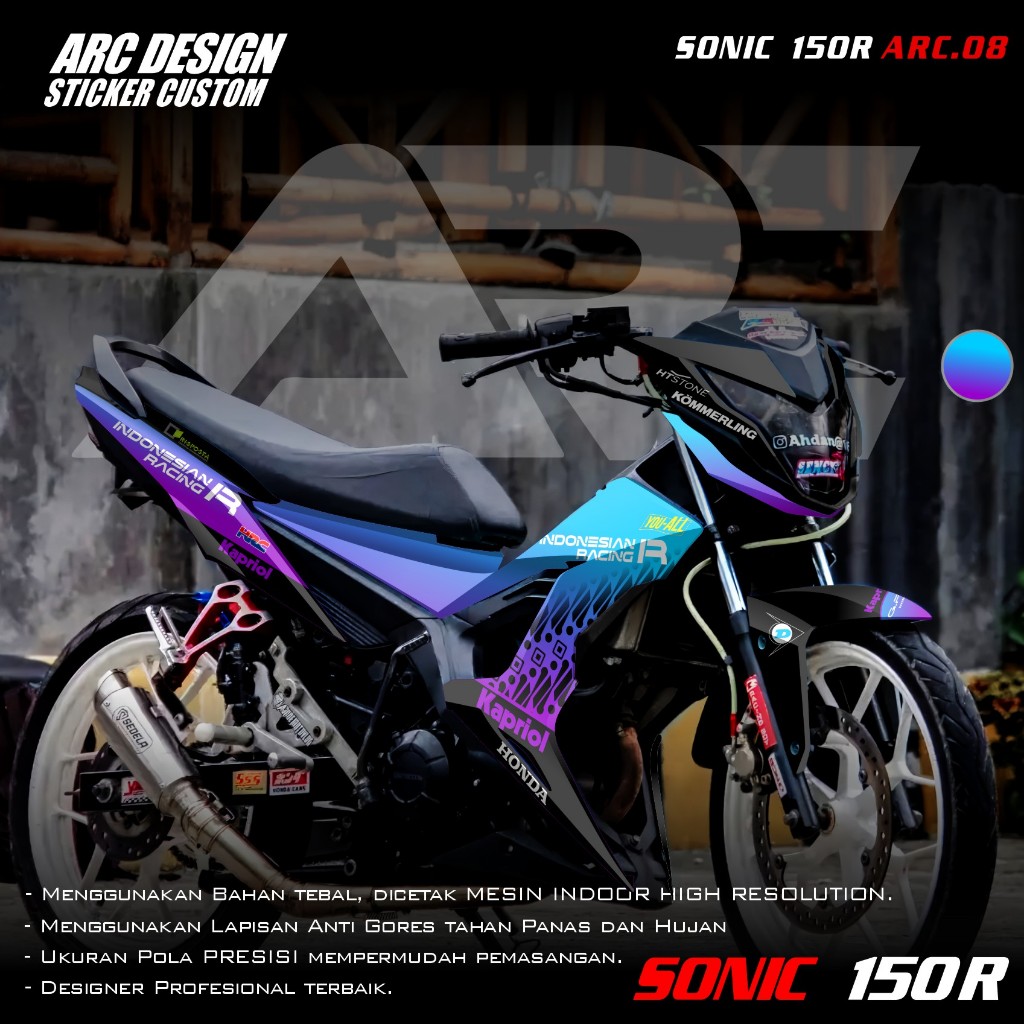 Jual (COD PROMO) TERBARU Decal Sticker Honda Sonic 150R Full body ...