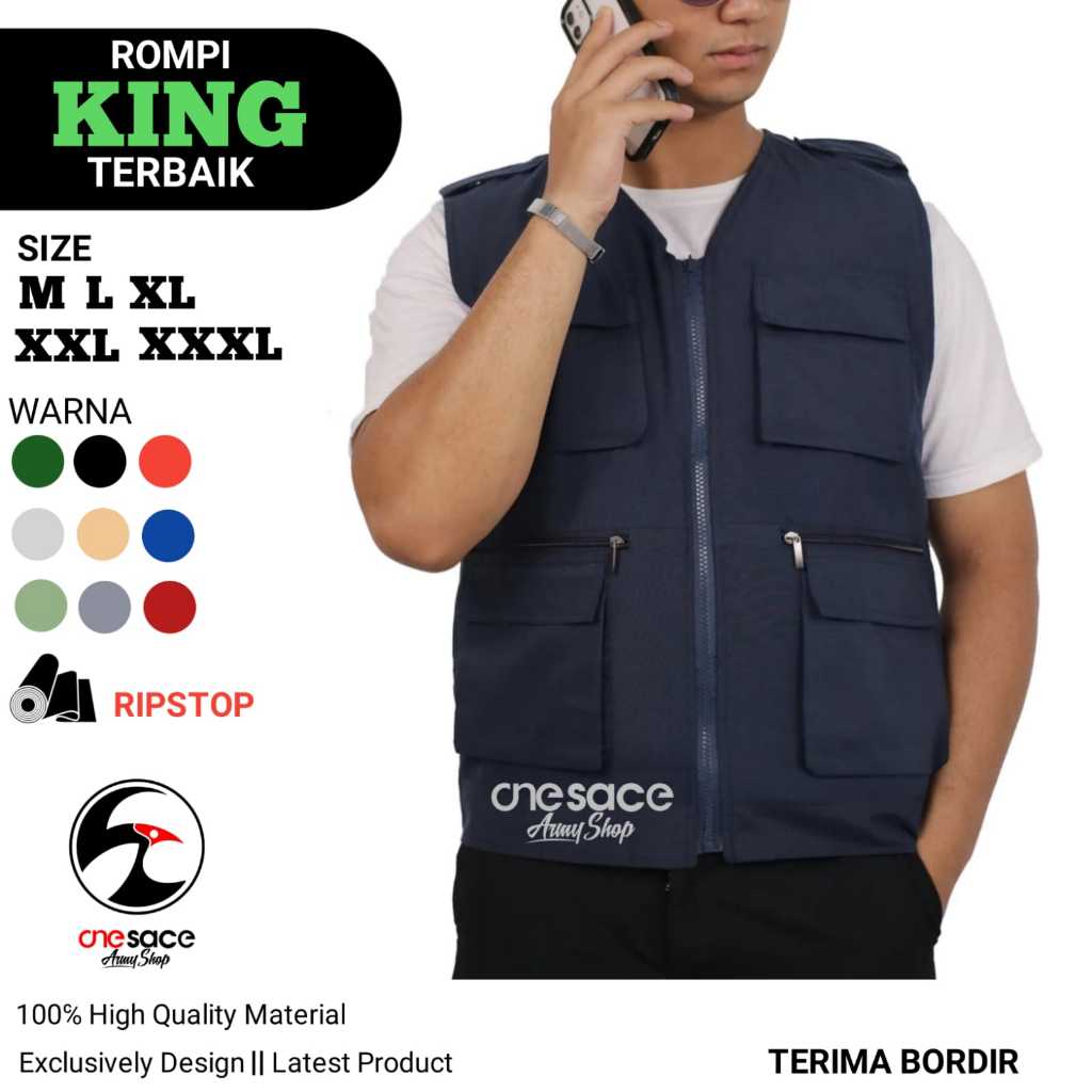 Jual Rompi Tactical King/Rompi Tactical/Rompi Reporter Wartawan/Rompi ...