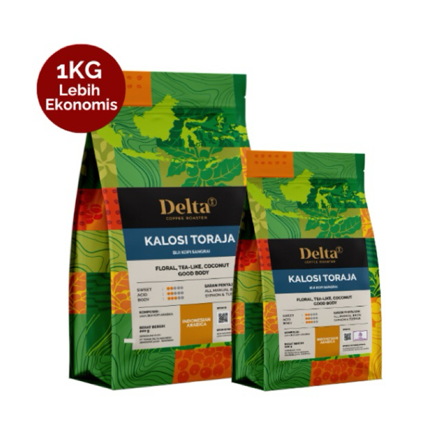 Jual Delta Coffee - Toraja Kalosi Arabica Medium Roast 1kg | Shopee ...