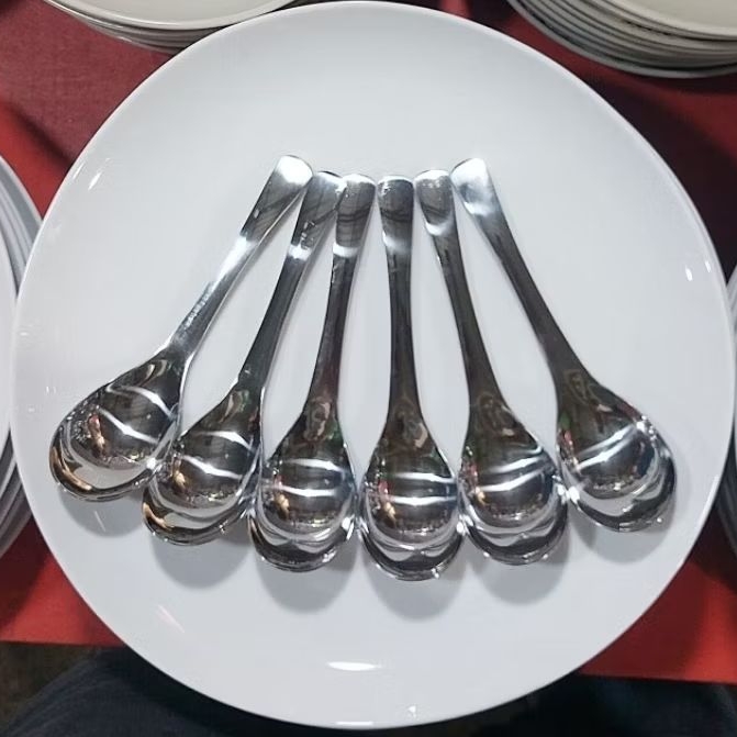 Jual sendok soup/sendok bebek/sendok sop sangat tebal 100% stainlees ...