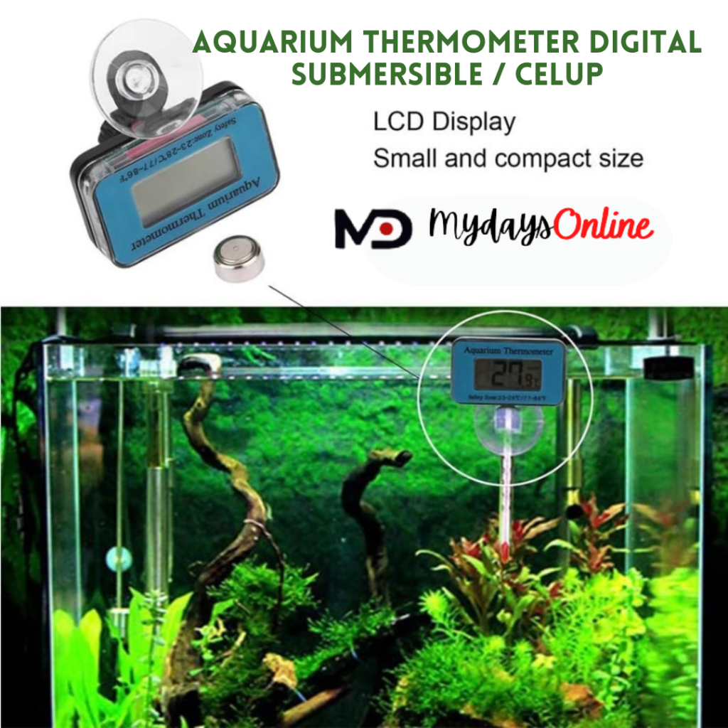 Jual Aquarium Thermometer Digital Submersible / Aquascape Suhu ...