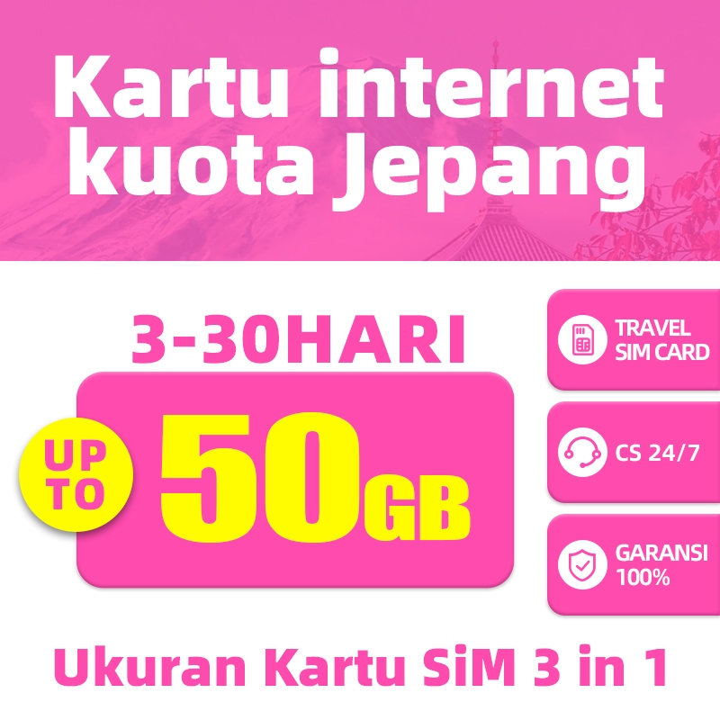 Jual Kartu SIM Kuota Jepang SIM card Japan 3-30 hari kuota data 4G/5G 5 ...