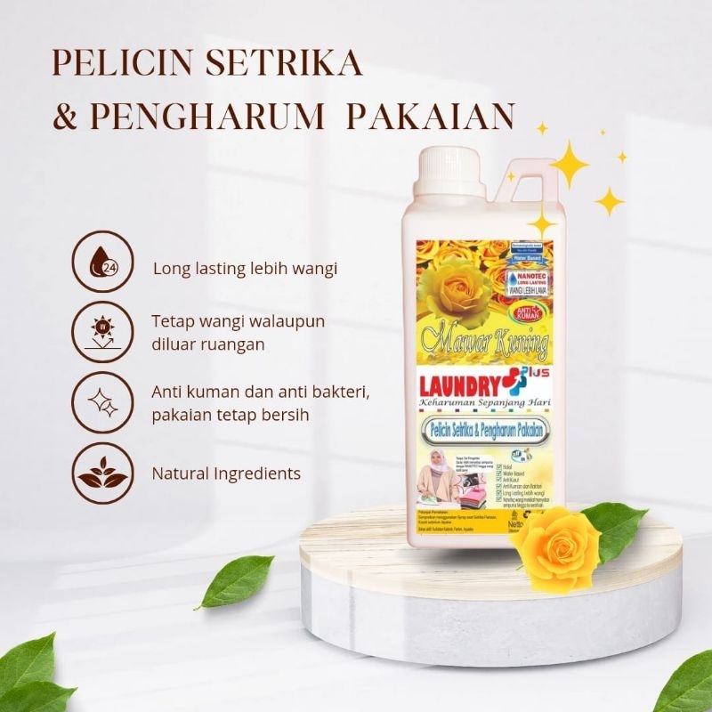 Jual [ laundry plus by Fatema ] jaminan wangi pewangi laundry pelicin ...