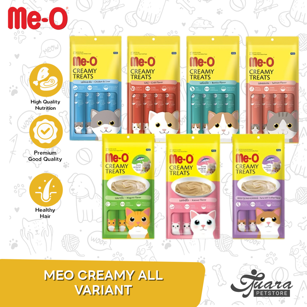 Jual Meo Creamy Treats Snack Kucing meo 15 Gram | Shopee Indonesia