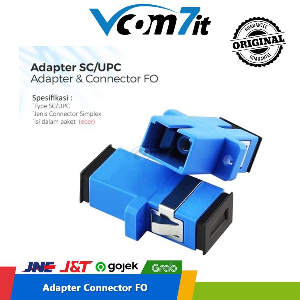 Jual Adaptor SC Coupler Barrel Adapter Fiber Optic Connector SC UPC ...
