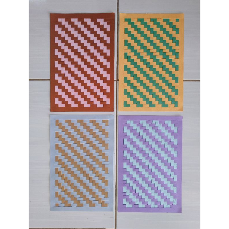 Jual Anyaman Kertas Motif Sasak Kepang Anyaman Sudah Jadi | Shopee ...