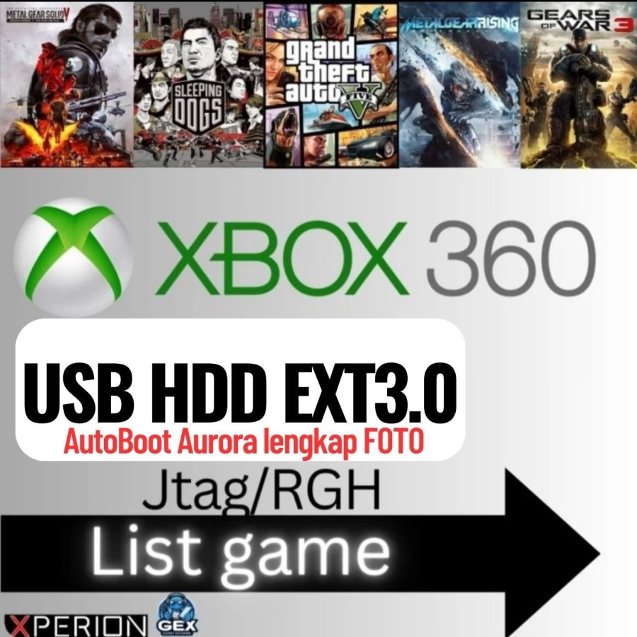 Jual USB 3.2 External HDD 750gb isi game XBOX 360 bukan CD DVD untuk ...