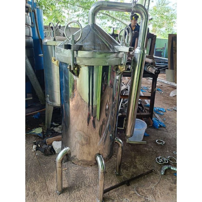 Jual ALAT DESTILASI UAP /PENYULINGAN ,MINYAK NILAM ,SEREH ,CENGKEH ...