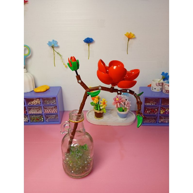 Jual [Aesthetic by fss.id] mainan edukasi/bricks tangkai bunga flowers ...