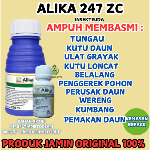 Jual INSEKTISIDA ALIKA 247ZC 30 ML ORI SYNGENTA KEMASAN REPACK | Shopee ...