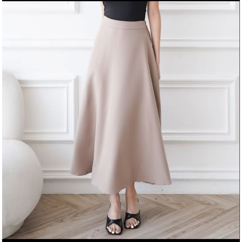 Jual ROK KERJA A 7/9 SCUBA MAXI FORMAL ROK PREMIUM QUALITY KARET MELAR ...