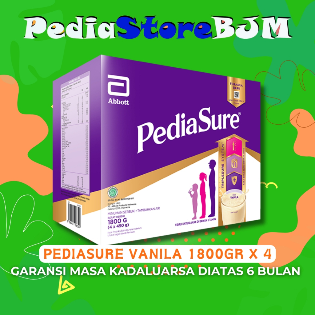 Jual Pediasure Vanila 1800g X 4 | Shopee Indonesia