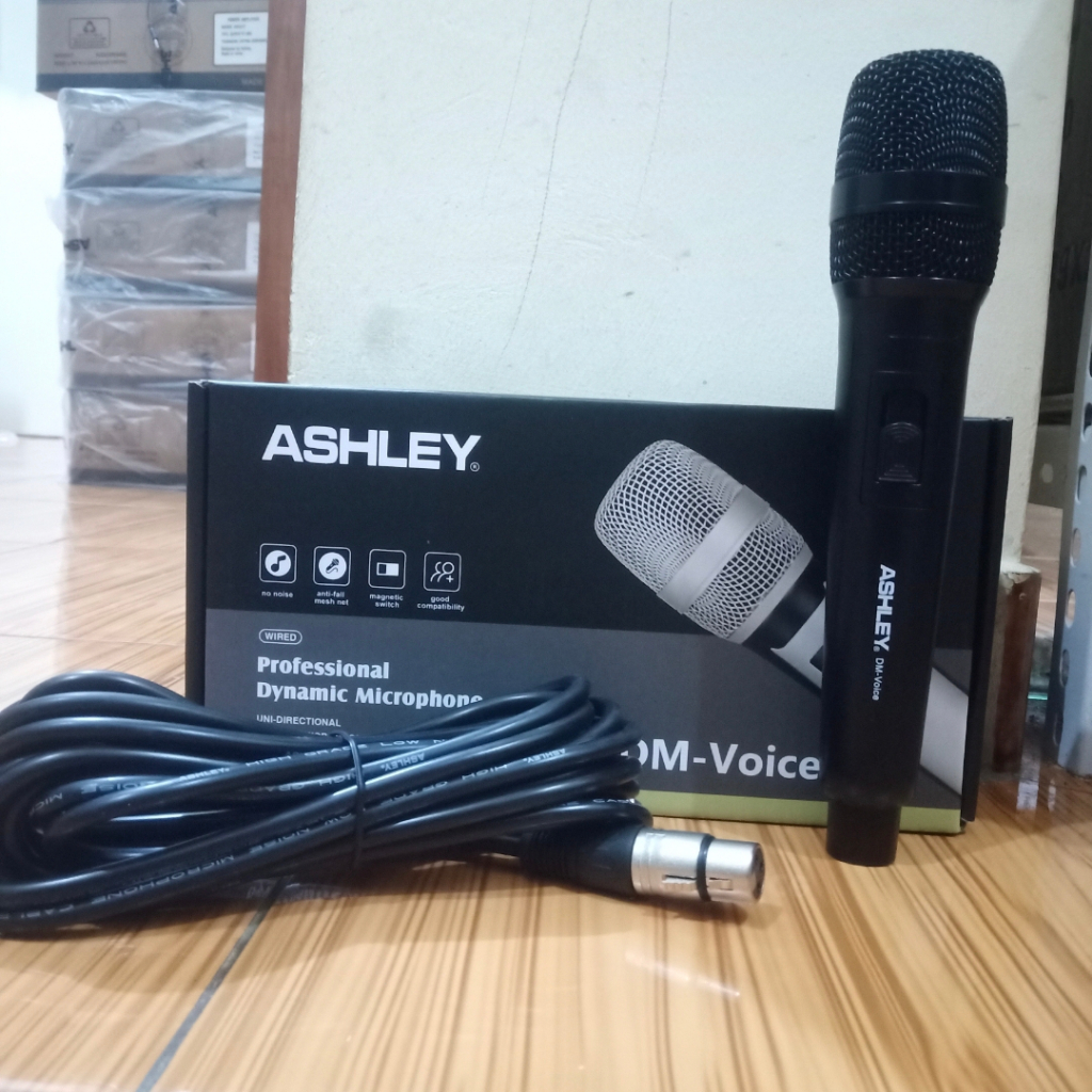 Jual MIC KABEL ASHLEY MICROPHONE KABEL DM VOICE ORIGINAL | Shopee Indonesia