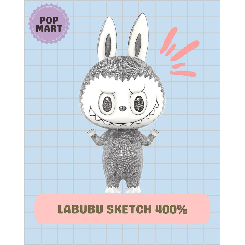 Jual [POPMART OFFICIAL] MEGA LABUBU 400% Sketch | Shopee Indonesia