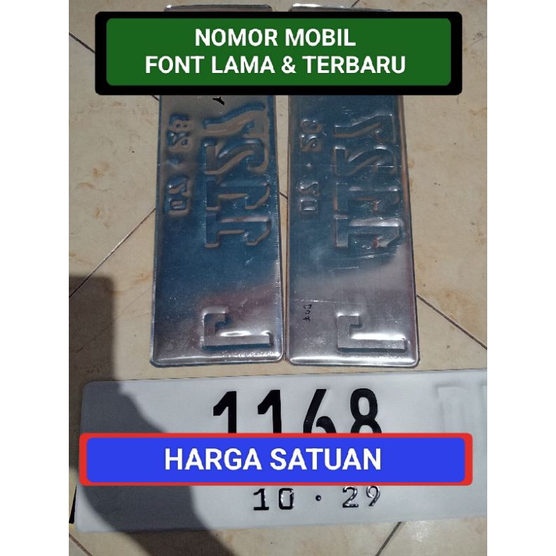 Jual NOMOR MOBIL FONT LAMA DAN FONT TERBARU HARGA SATUAN | Shopee Indonesia