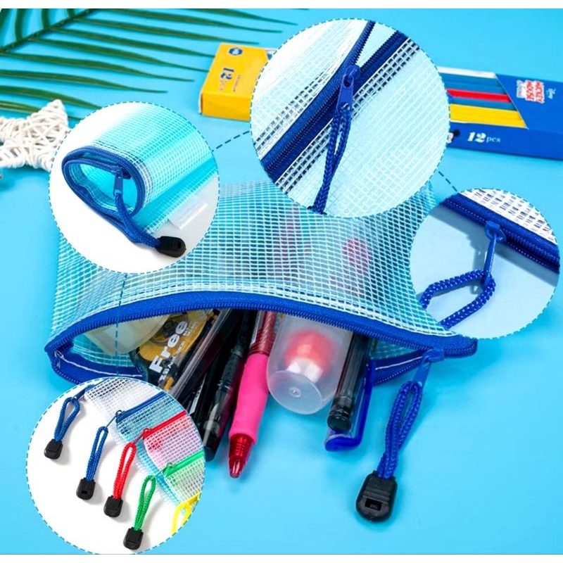 Jual 0Zipper Bag / Map Jaring / Map Ziper Kecil / Map Zipper Besar ...