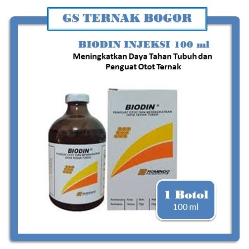 Jual Biodin ATP Inj. 100 ml (Penguat Otot dan Daya Tahan Tubuh Ternak ...