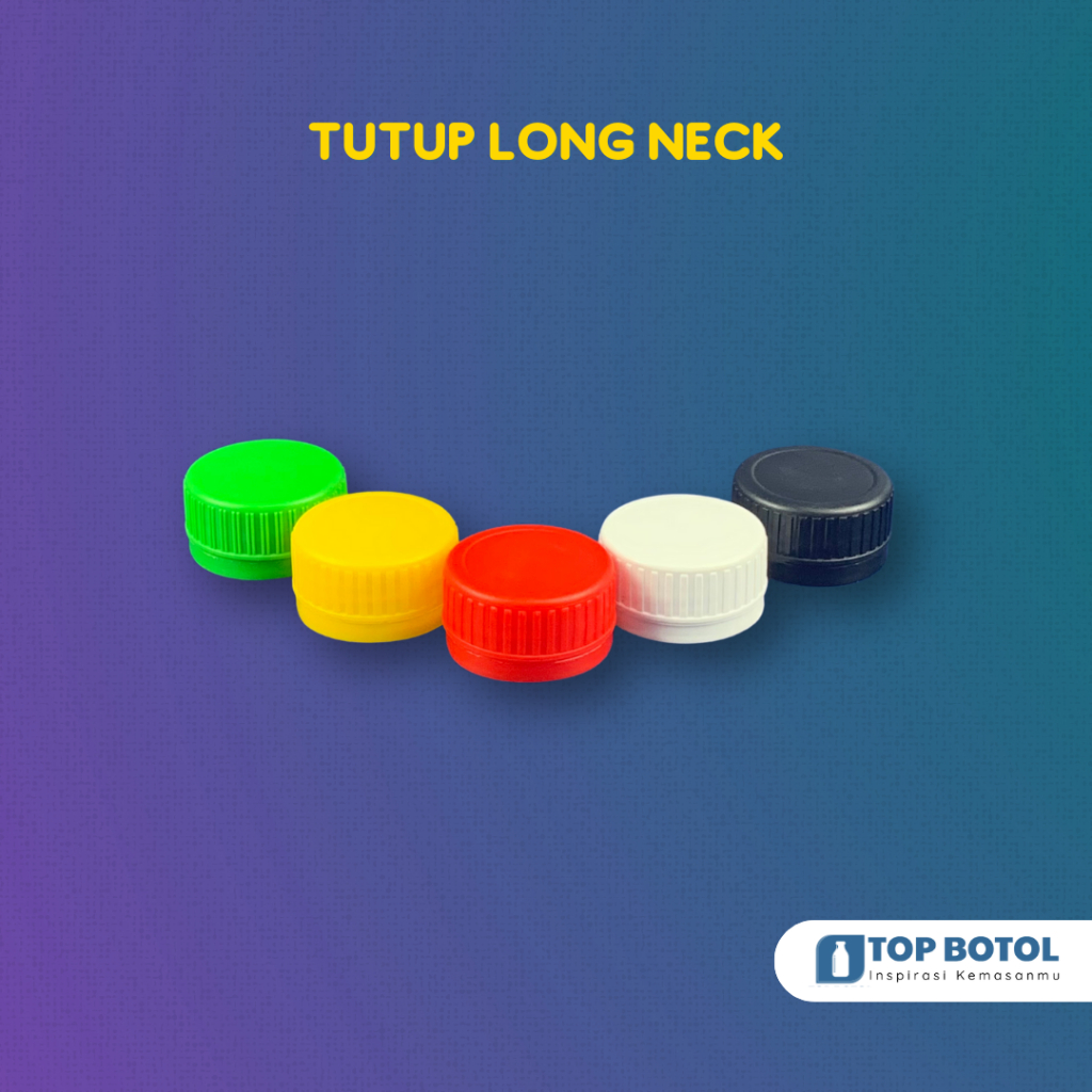 Jual (Paket Isi 250pcs) Tutup botol plastik long neck (LN) | Shopee ...