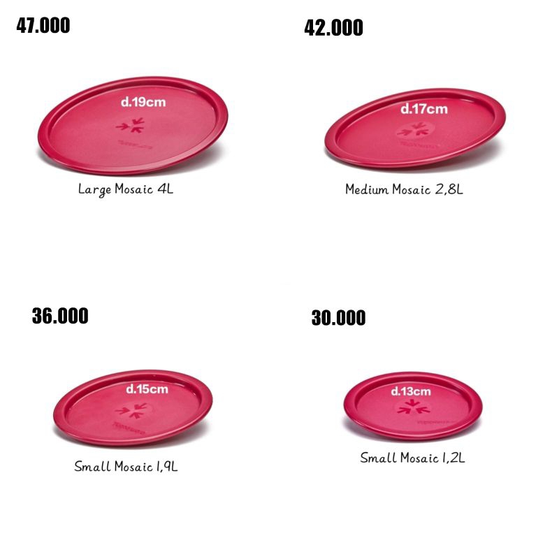 Jual Tutup Tupperware - One Touch Seal Original Tupperware | Shopee ...