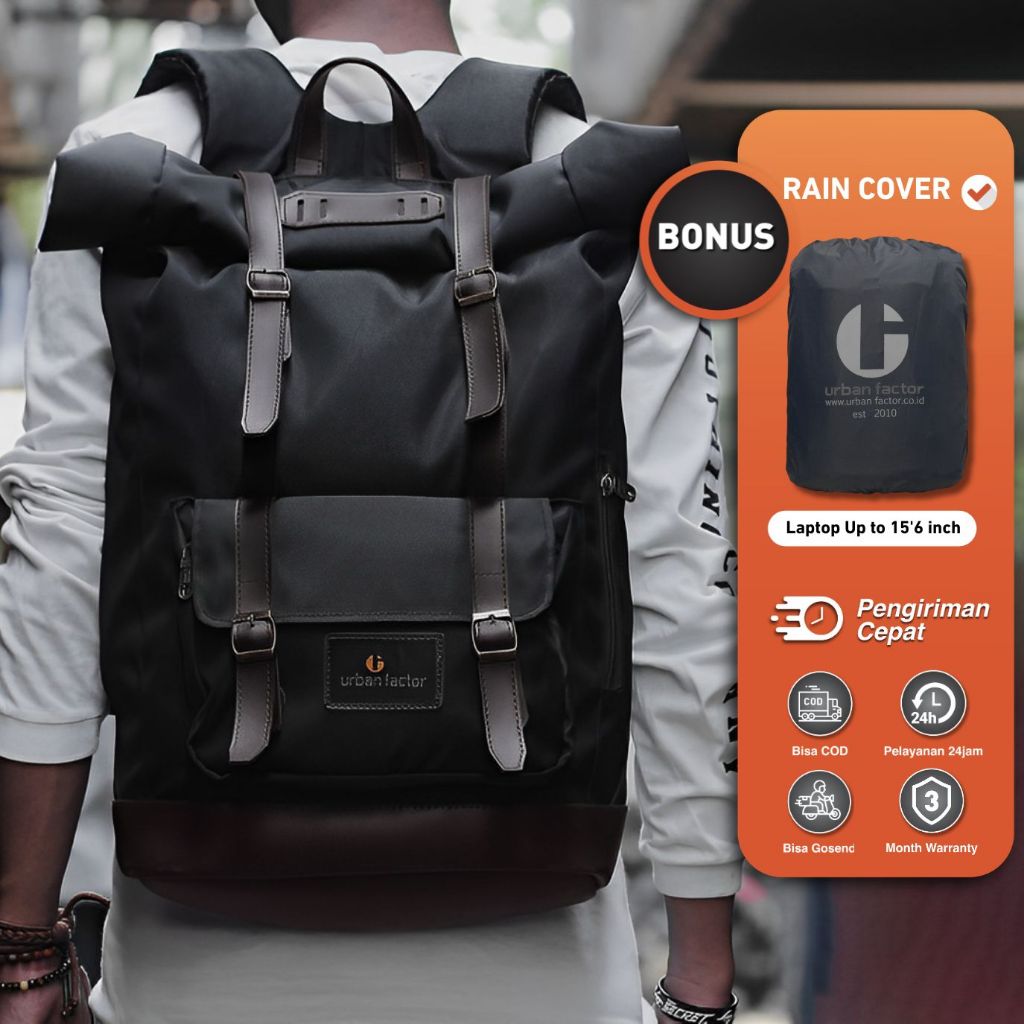 Jual Tas ransel Pria Backpack urban factor - Jam Session | Tas laptop ...