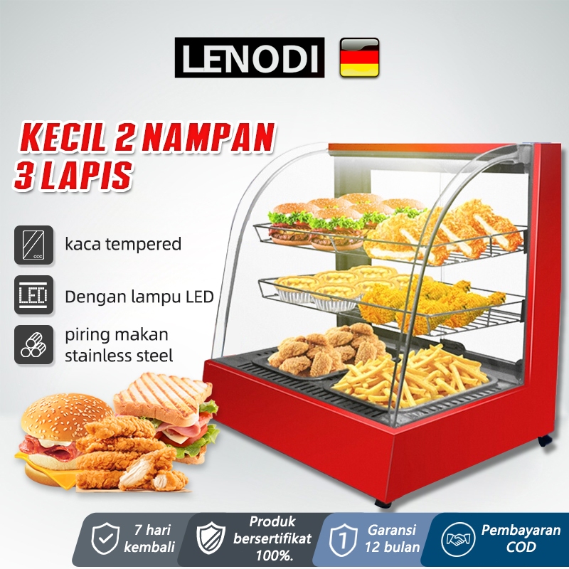 Jual LENODI Rak penyimpanan penghangat kabinet pemanas vertikal multi ...
