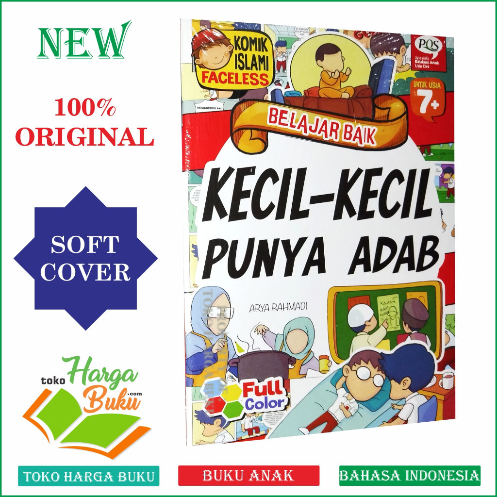 Jual Komik Kecil-Kecil Punya Adab FULL COLOR Buku Anak Islami Faceless Belajar Baik Usia 7 ...