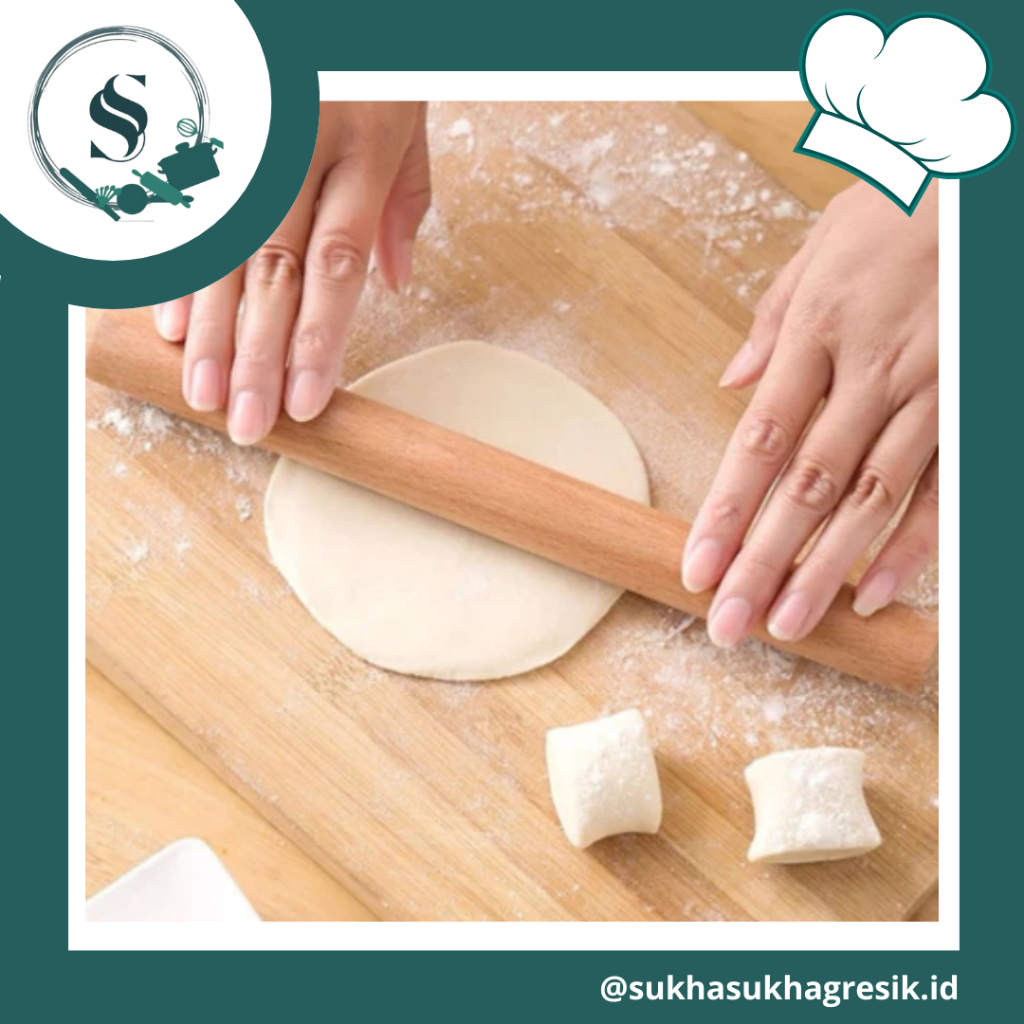 Jual (SSG) ROLLING PIN KAYU Alat Penggilas Perata Adonan Model Stick ...