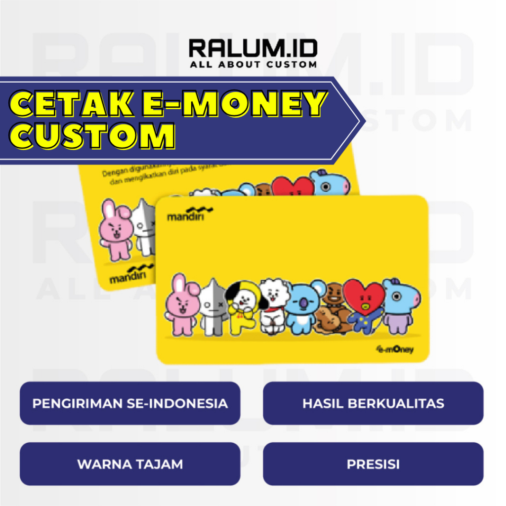 Jual E-MONEY EMONEY E-TOLL ETOLL CUSTOM DESAIN BEBAS KUALITAS PREMIUM ...