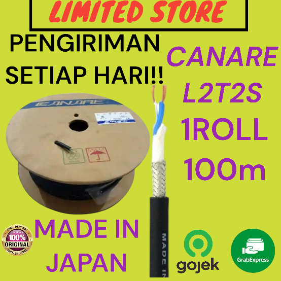 Jual KABEL CANARE L2T2S ORIGINAL JAPAN PERMETER | Shopee Indonesia