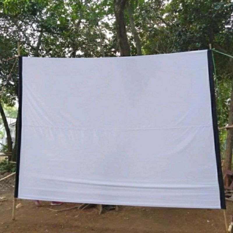 Jual Kain Layar Tancap / Proyektor 150cm x 350cm | Shopee Indonesia