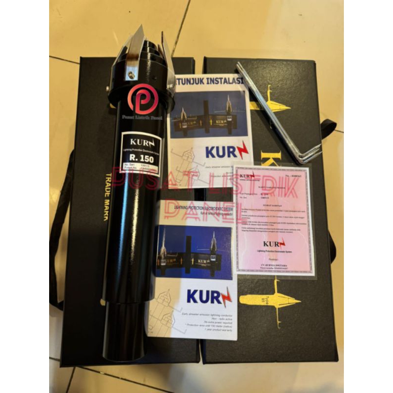 Jual Penangkal Petir KURN R 150 & R 85 ORIGINAL box Hitam | Shopee ...