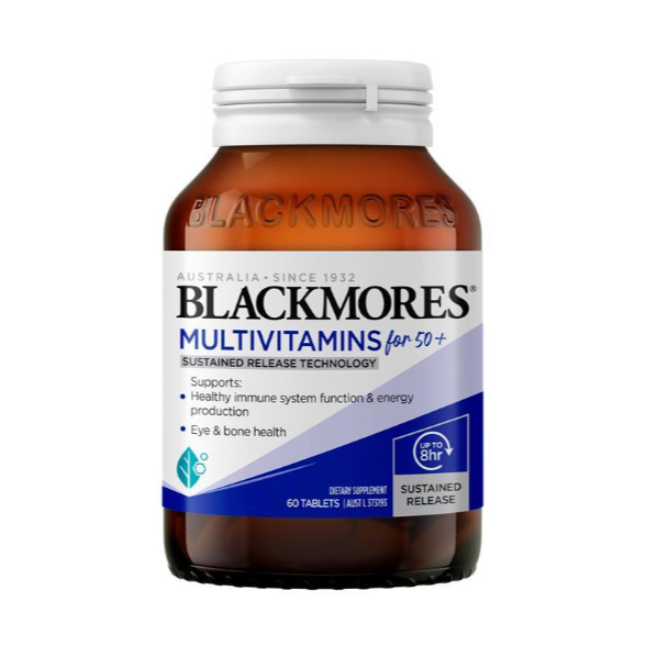 Jual Blackmores Multivitamin For 50+ Sustained Release 60 Tablets | Shopee Indonesia