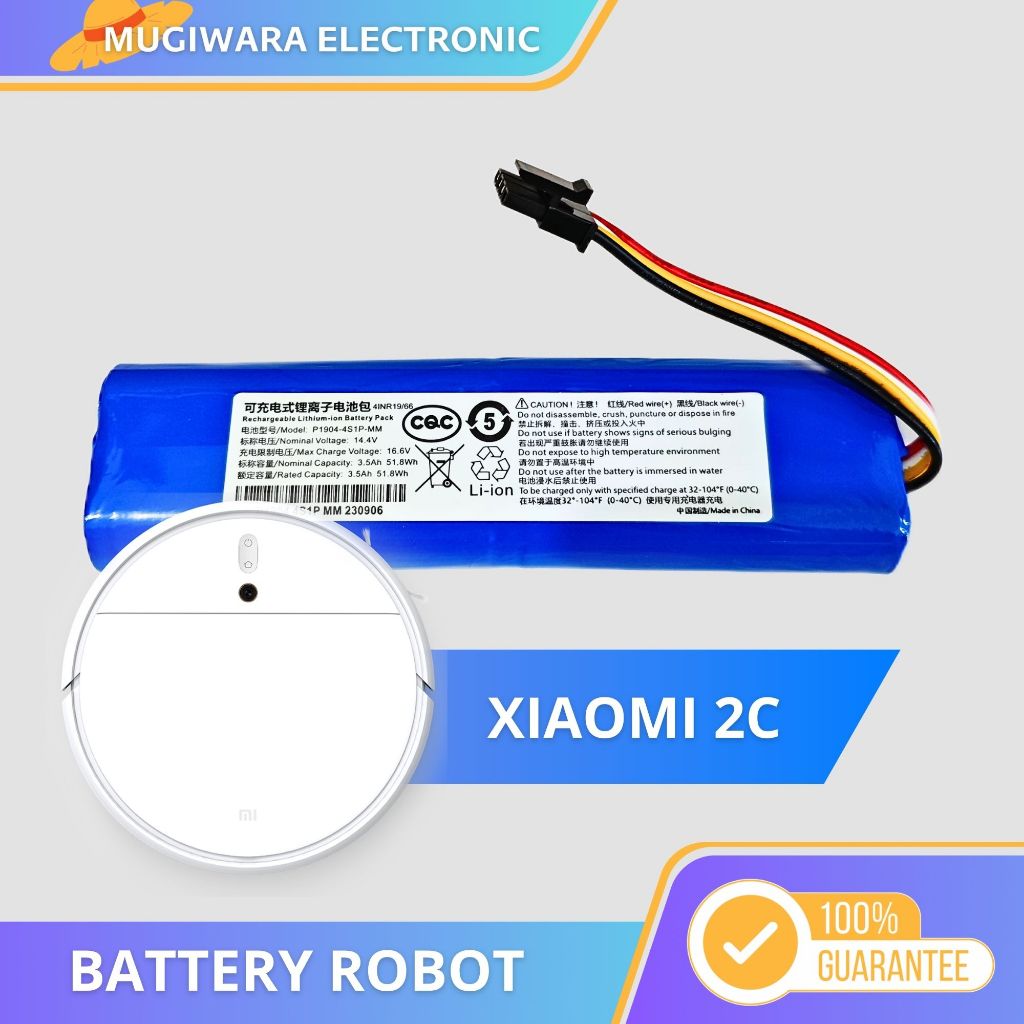 Jual Battery Baterai Mi Mijia Robot Vacuum 2C Cleaner 2C Lithium-ion ...