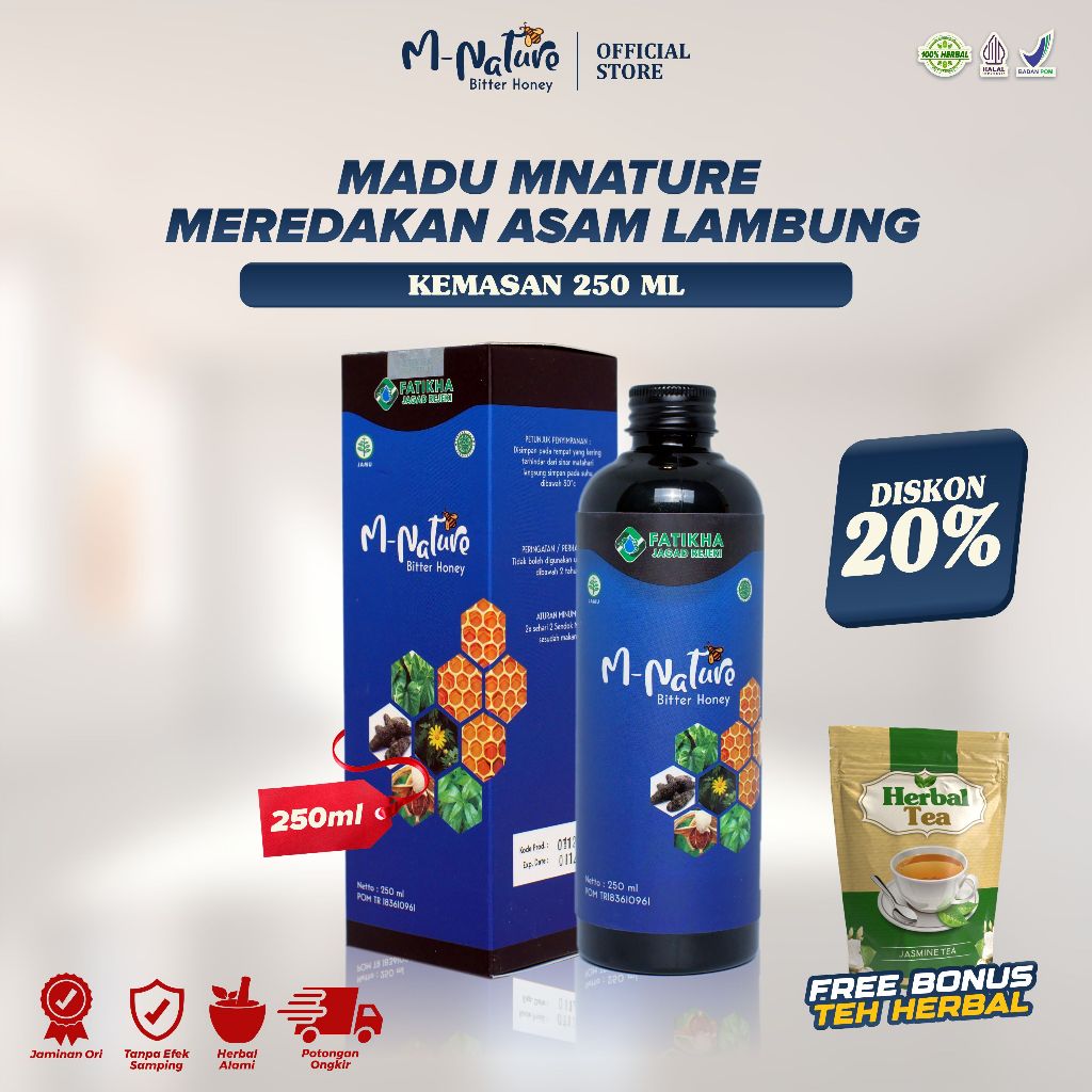 Jual M NATURE MADU PAHIT l MADU ASAM LAMBUNG l MADU HITAM l HERBAL ASAM ...