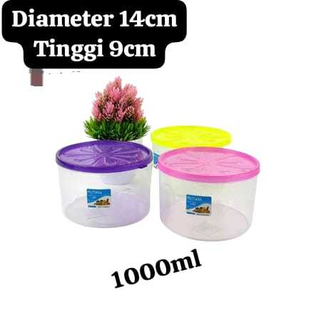 Jual Toples KMP 1 Liter / Toples Kue Kering Plastik ISI 3 PCS | Shopee Indonesia
