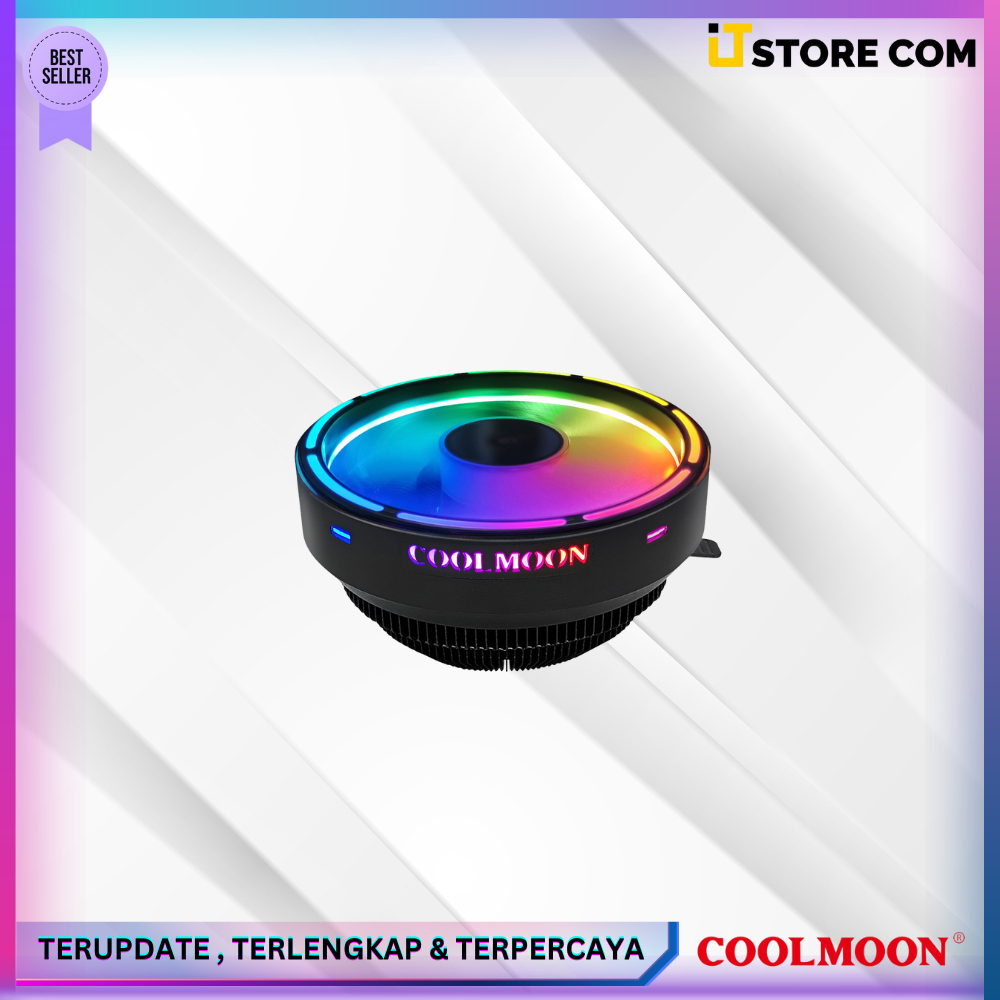 Jual FAN PROSSESOR COOLMOON GLORY II ARGB OTOMATIS CPU COOLER | Shopee ...