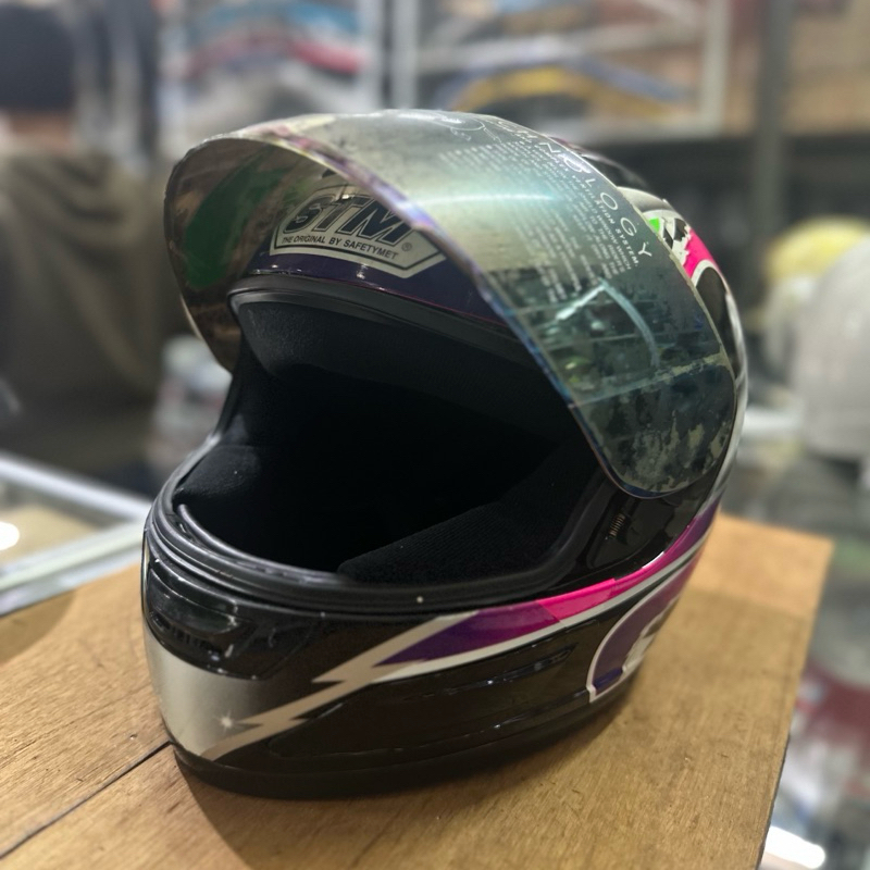 Jual Helm Full Face Index/STM XC-11 Dewasa Import Black | Shopee Indonesia