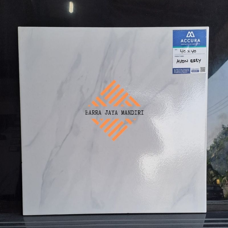 Jual KERAMIK LANTAI 40X40 AVON GREY GLOSSY - MULIA TILES | Shopee Indonesia
