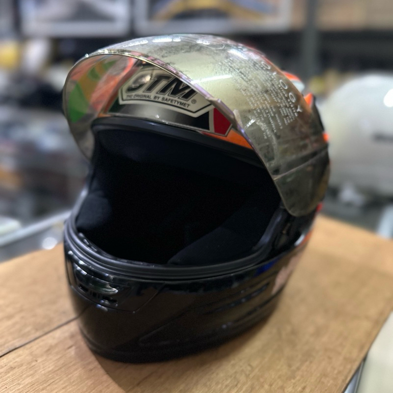 Jual Helm Full Face Index/STM XC-15 Dewasa Import Black Orange | Shopee ...