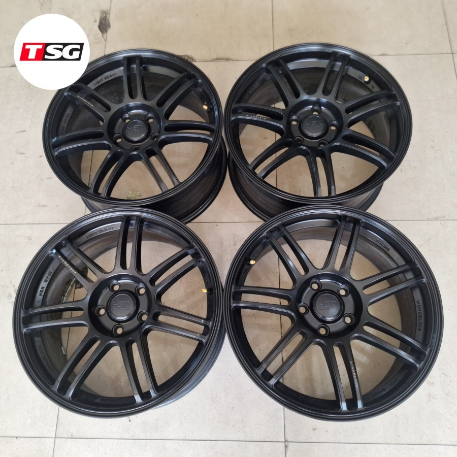 Jual VELG MOBIL SEKEN LIKE NEW BEKAS HSR BOON RING 18 LEBAR 8 PCD 5X114 ET45 BLACK COCOK BUAT ...