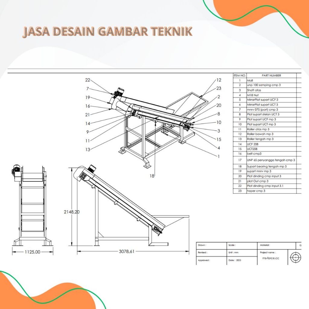 Jual Jasa Desain Gambar Teknik 2D 3D Solidwork I 3d modeling dan jasa ...