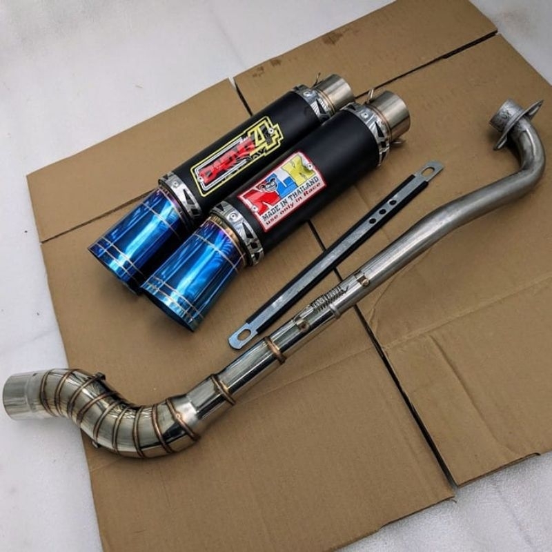 Jual exzos ekzos ex5 Exhaust daeng sae4 NLK Redleo Short Legend SLR110 ...