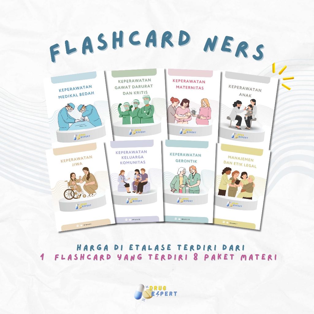 Jual [READY STOCK] FLASHCARD NERS DRUG EXPERT | BUKU KEPERAWATAN ...