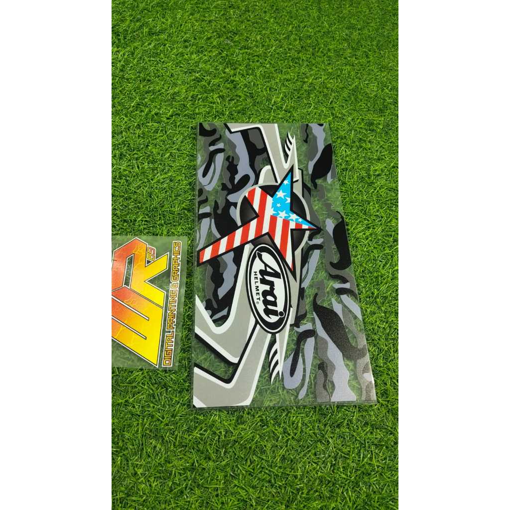 Jual Sticker Striping Variasi Arai Bendera/Api & Mata Shuriken Lis ...