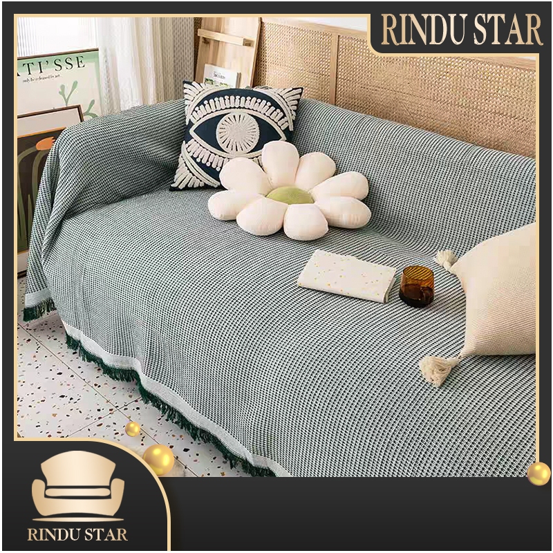 Jual Rindu.Star Cover sofa Selimut sofa sarung sofa Nordic Blanket size 130 x 180cm 260 x 180cm ...