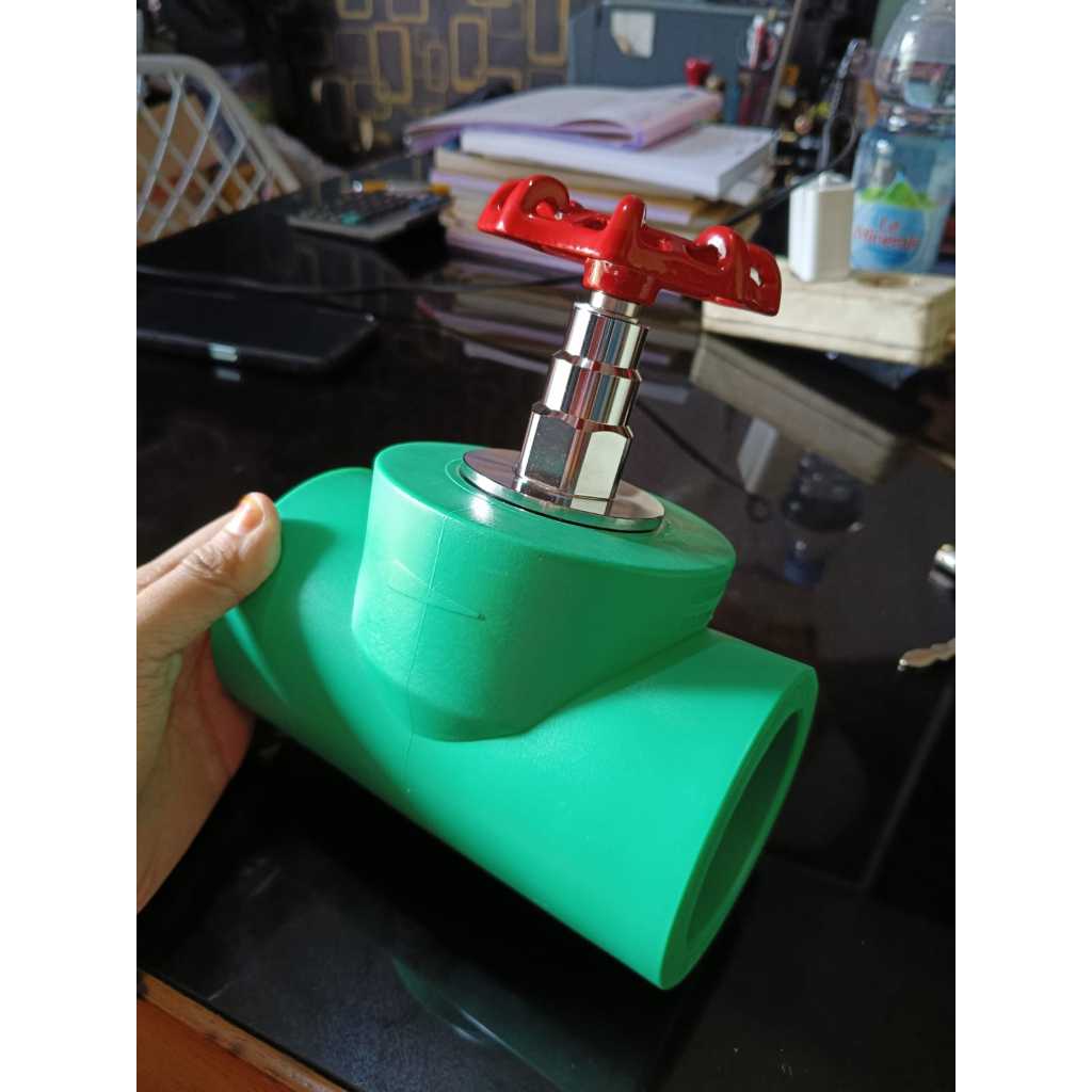 Jual Gate Valve PPR 1 1/2" (50mm) / Straight Way Valve PPR 1 1/2 inch ...
